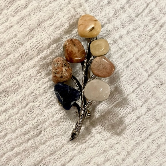 Vintage | Jewelry | Vintage Natural Stone Pin | Poshmark
